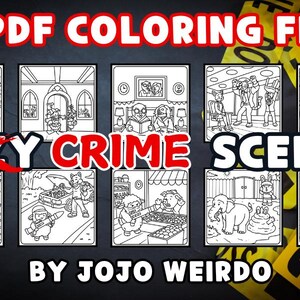 Cozy Crime Scenes 3 Pack #1 : Cute and Cozy Coloring Books for Adults ...
