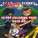 Cozy Crime Scenes : Livre De Coloriage Relaxant Et Mignon D'humour Noir ...