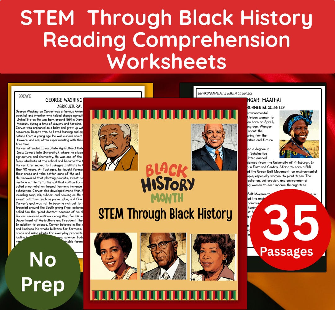 STEM Through Black History | Black Scientists & Inventors Reading ...