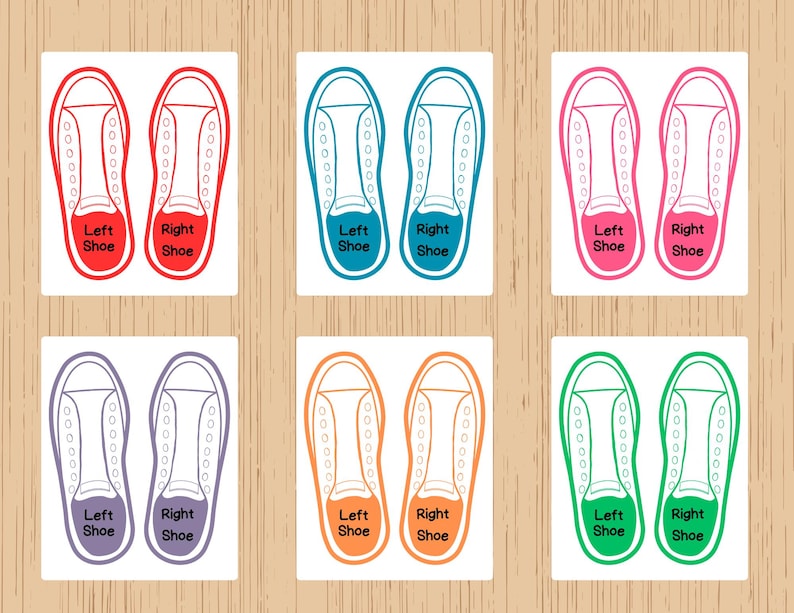 Shoe Lacing Practice, Printable Shoe Tying Cards, Lacing Worksheets ...