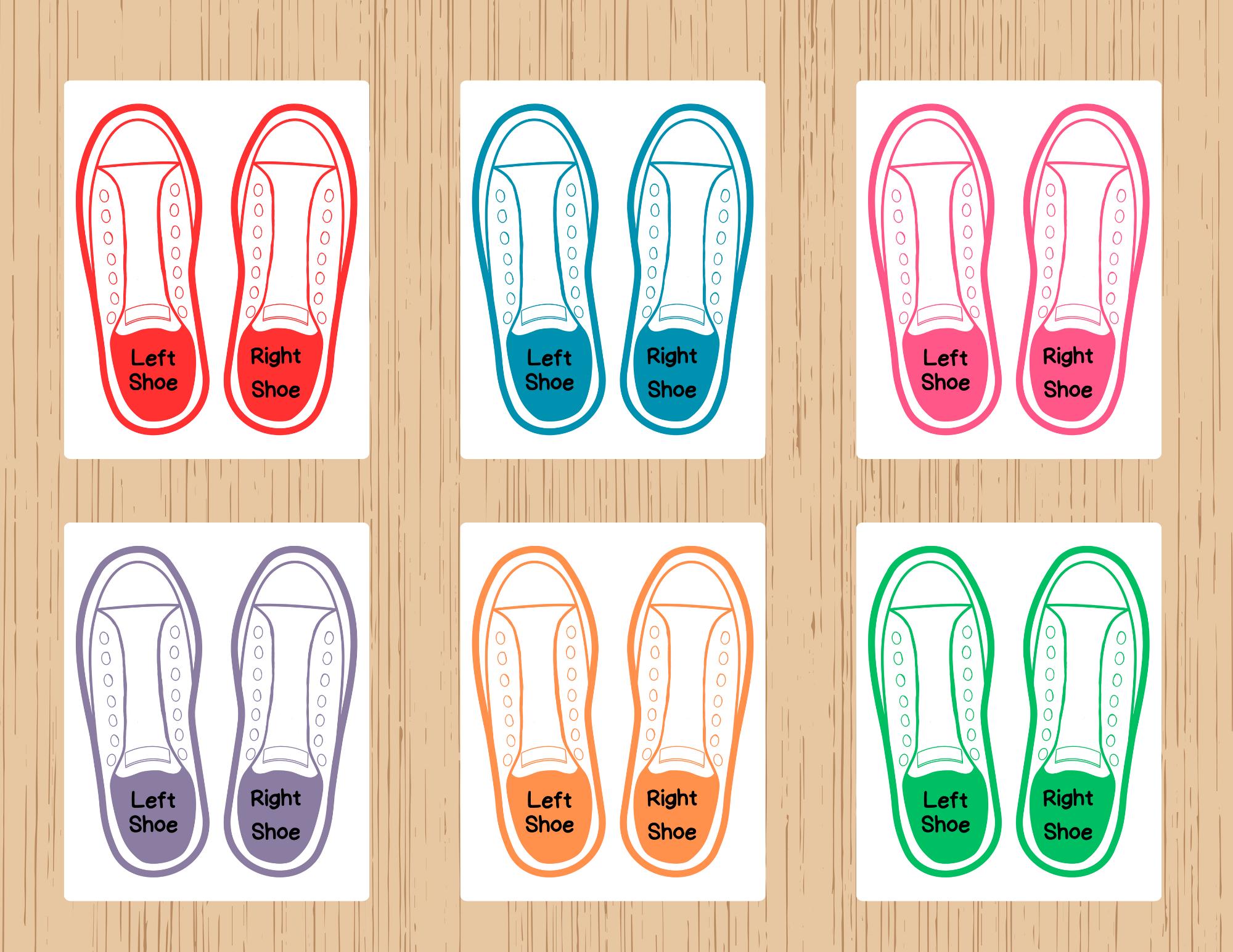 Shoe Lacing Practice, Printable Shoe Tying Cards, Lacing Worksheets ...