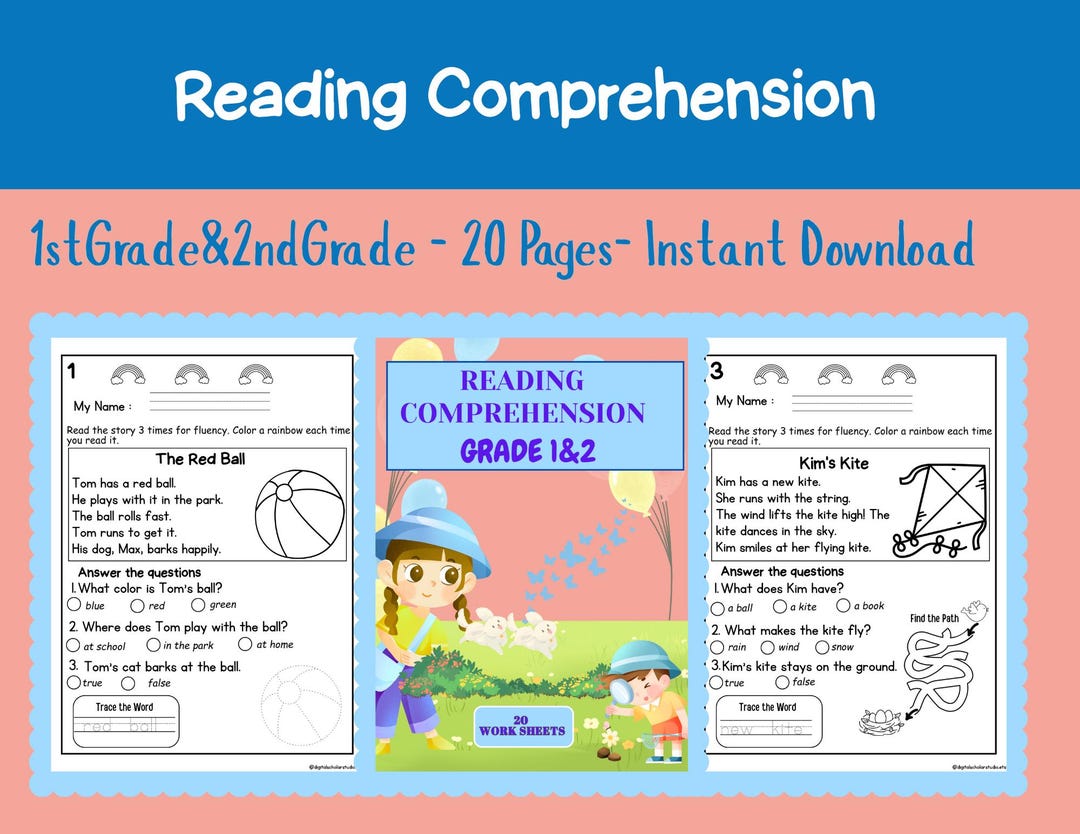 Reading Comprehension Passages Grade 1 & 2 | Printable Worksheets ...