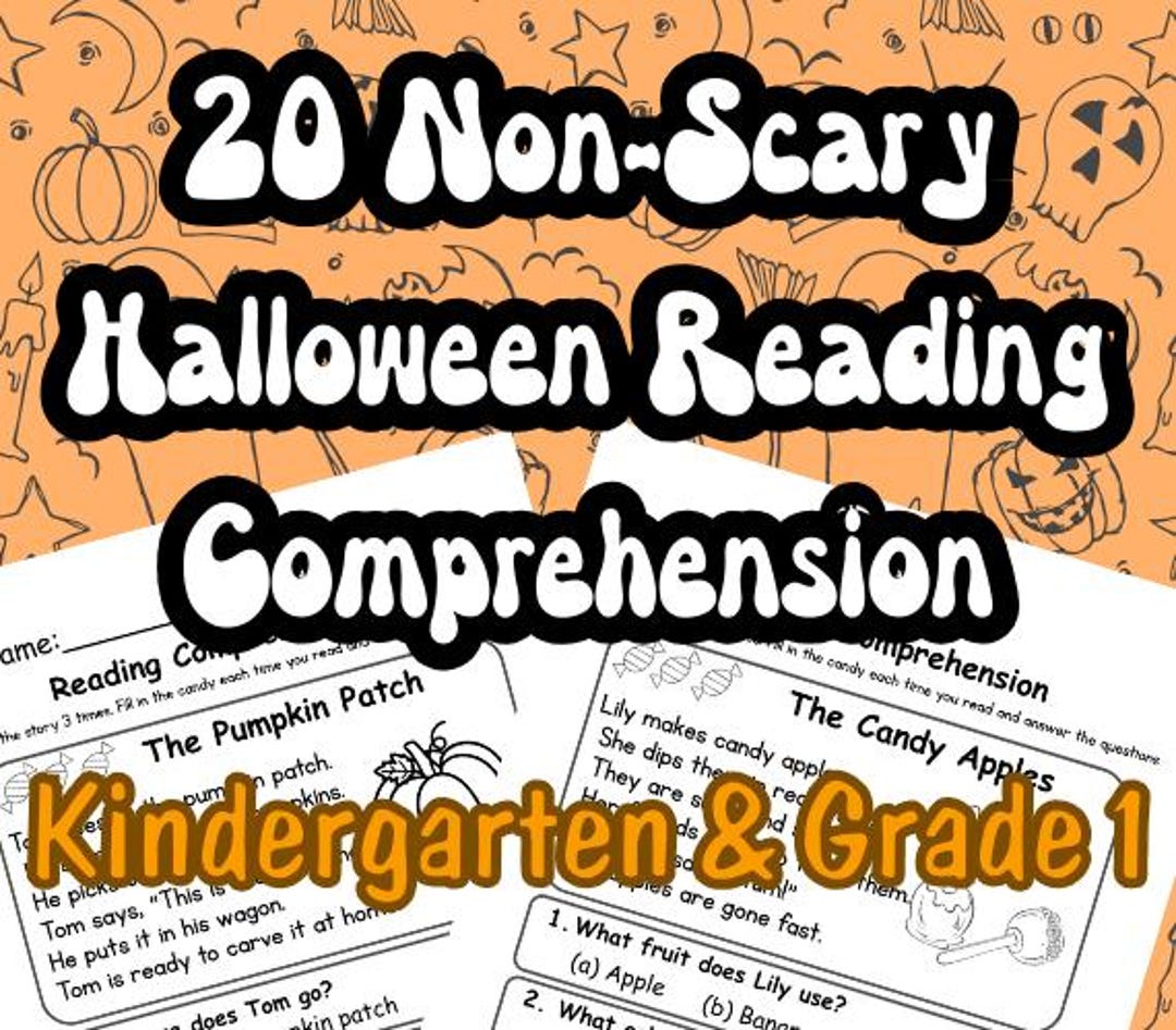 Halloween Reading Comprehension Worksheets | Kindergarten & Grade 1 ...