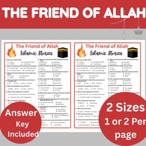 Prophet Ibrahim Trivia | Islamic Quran Story Worksheet for Kids ...
