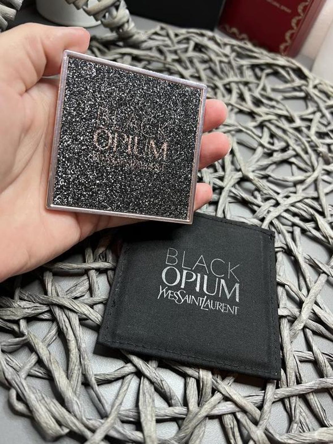 Vintage Yves Saint Laurent Black Opium YSL Hand Mirror Gift for Her ...