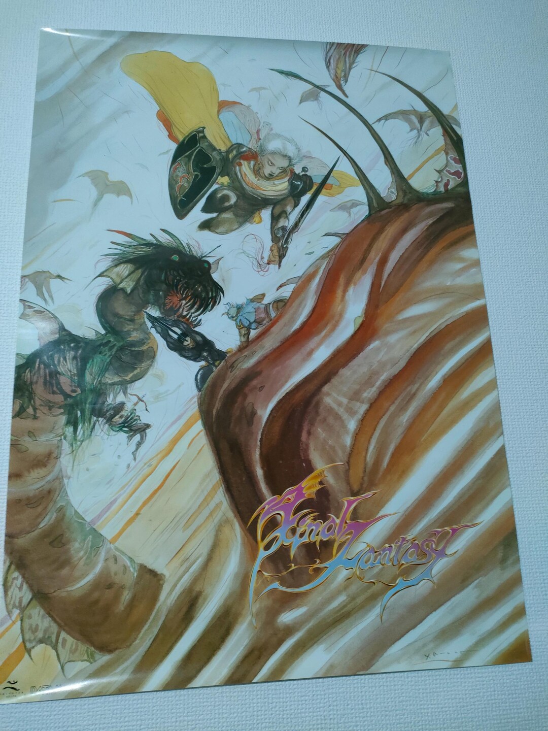 Final Fantasy B2 Poster by Yoshitaka Amano – 1980s Polystar X DATAM ...