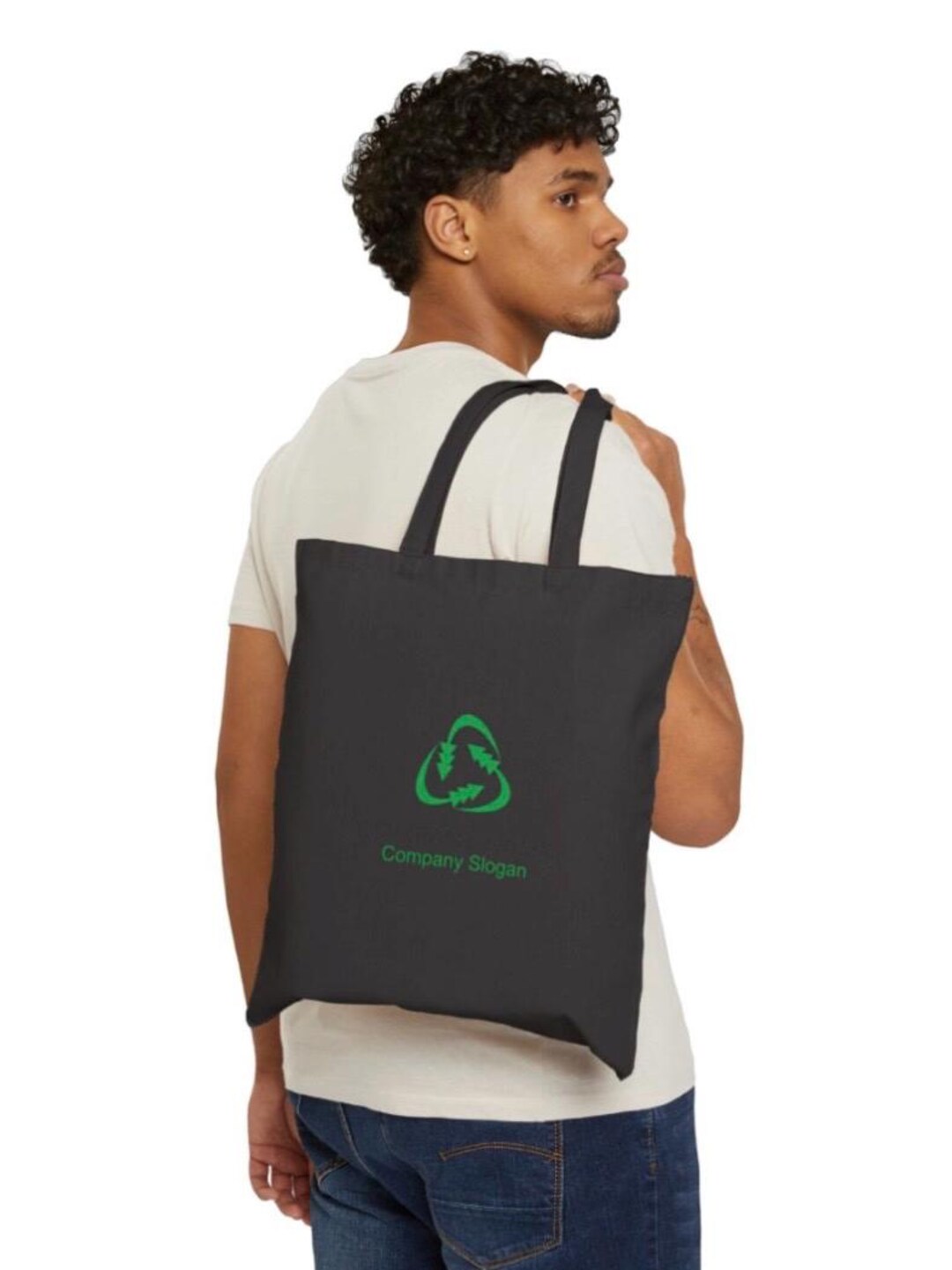 Custom Eco-friendly Cotton Tote Bag, Reusable Shopping Bag, Casual Day ...