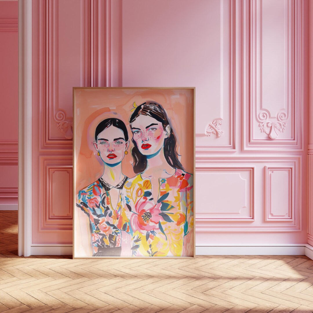 Mabel & Opal Portrait Poster | Women Supporting Women Wall Art ...
