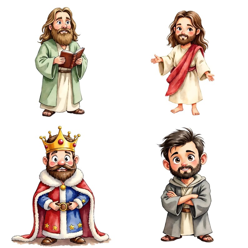 Bible Characters Clipart – 50+ PNG Illustrations, Christian Religious ...