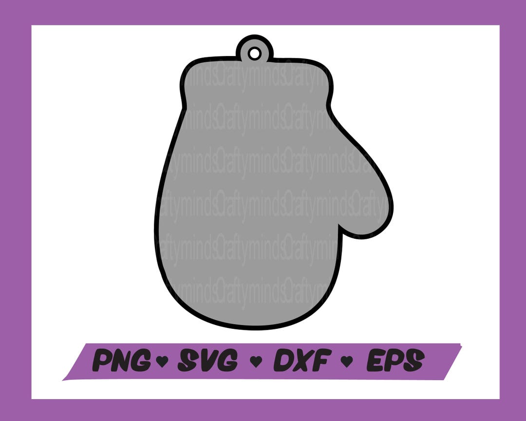 Christmas Mitten SVG: Gift Tag Cut Files (digital Download - Etsy UK