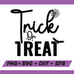 Halloween SVG, Trick or Treat PNG, Spider Web PNG, Digital Download ...