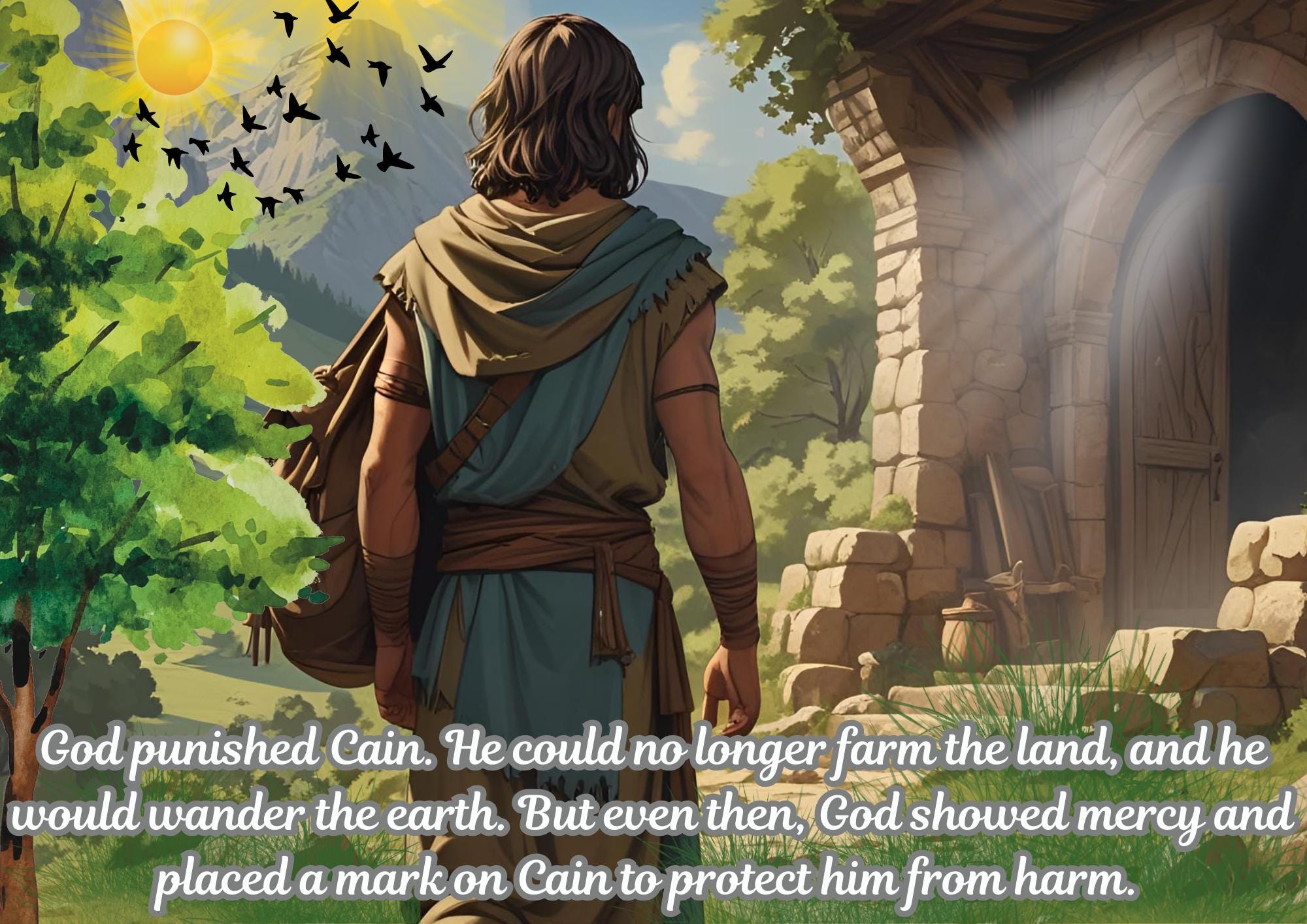 Cain and Abel Kids' Bible Story Ebook: Colorful Illustrations (PLR ...