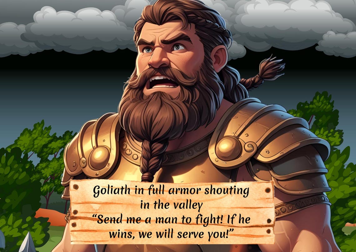 David and Goliath Story, Bible Stories for Kids,christian Children’s ...