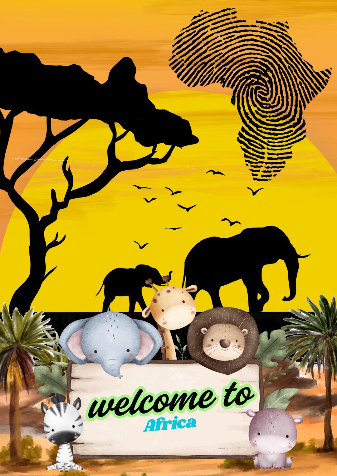 Africa Country Flag Coloring Template - Etsy