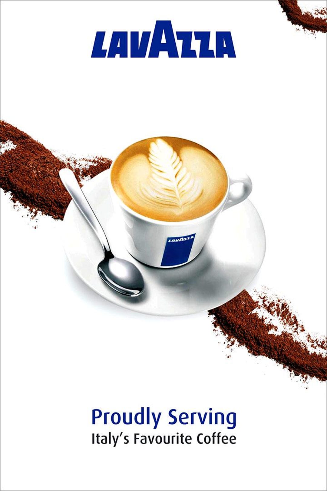Lavazza Coffee Poster – Italian Espresso Art Print 2005 Retro Kitchen ...