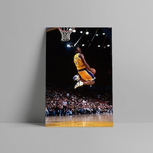 Kobe Bryant Dunk Poster – Iconic NBA Wall Art, Basketball Legend Print ...
