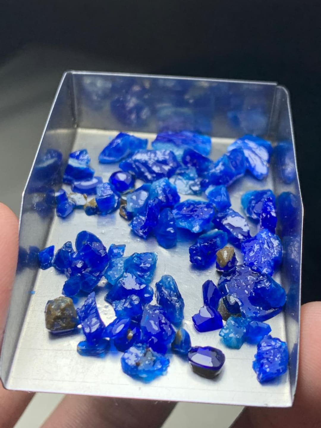 31.75ct Rough Blue Hauyne Lot – Natural Afghan Hauyne Crystals, 11.60×8 ...