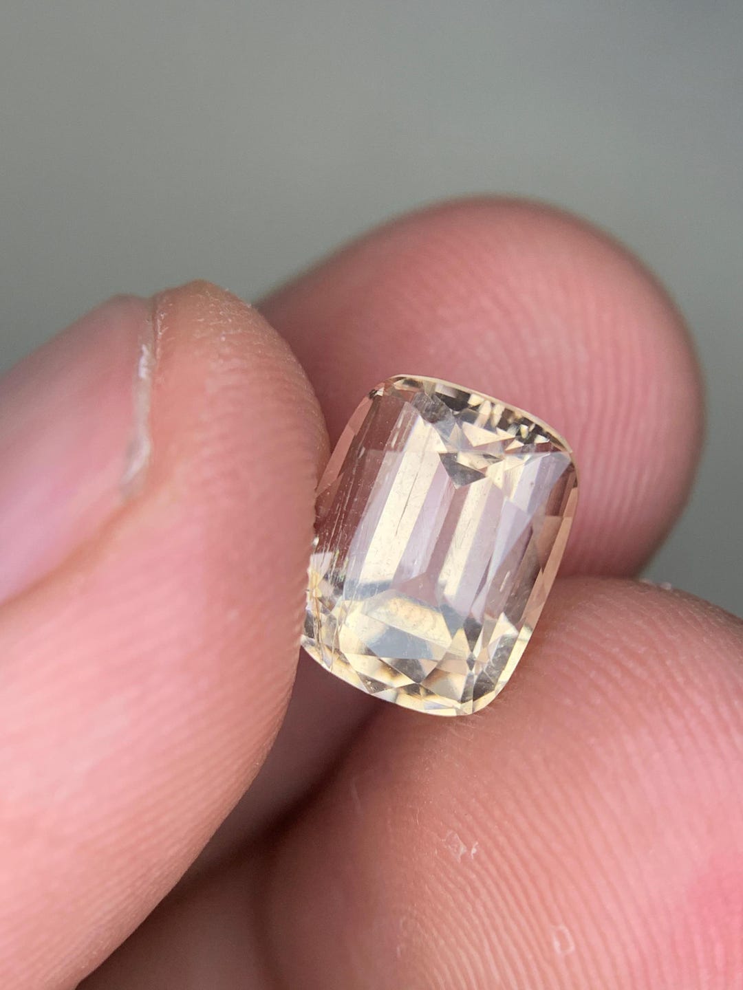 3.82ct Rare Pink Katlang Topaz Gemstone: Faceted Loose Gem for Jewelry ...