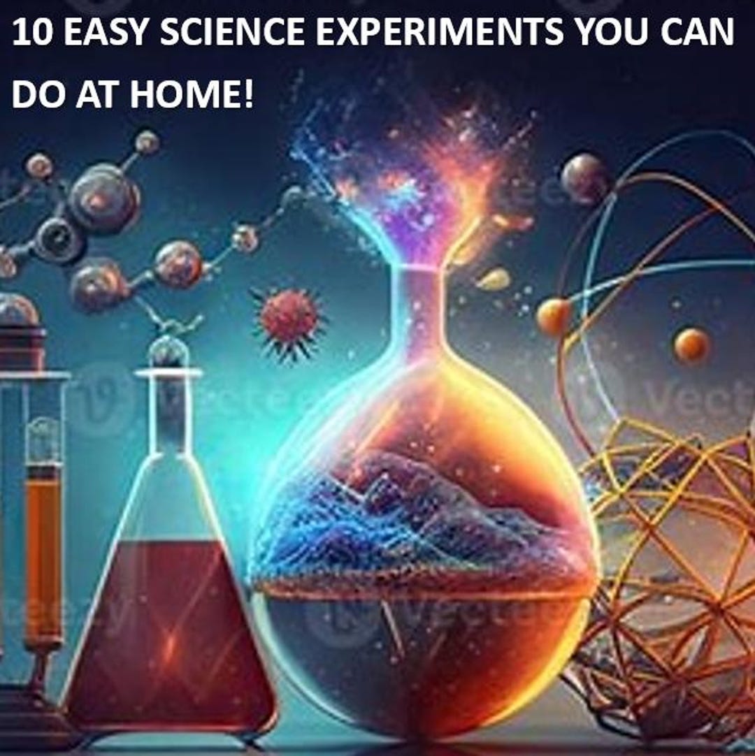 10 Easy Science Experiments You Can Do at Home - Etsy