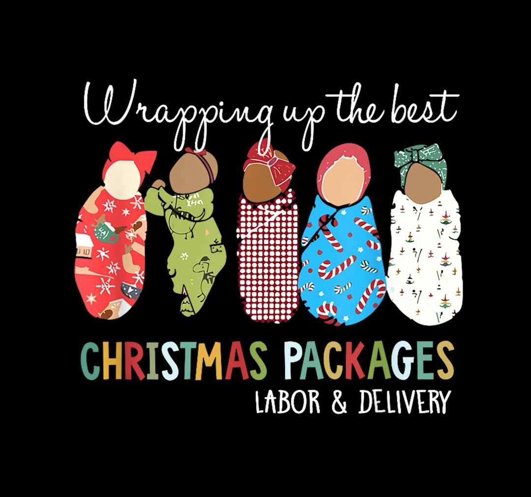 Labor and Delivery Christmas PNG Bundle Proffessional Baby Wrapper L&D ...