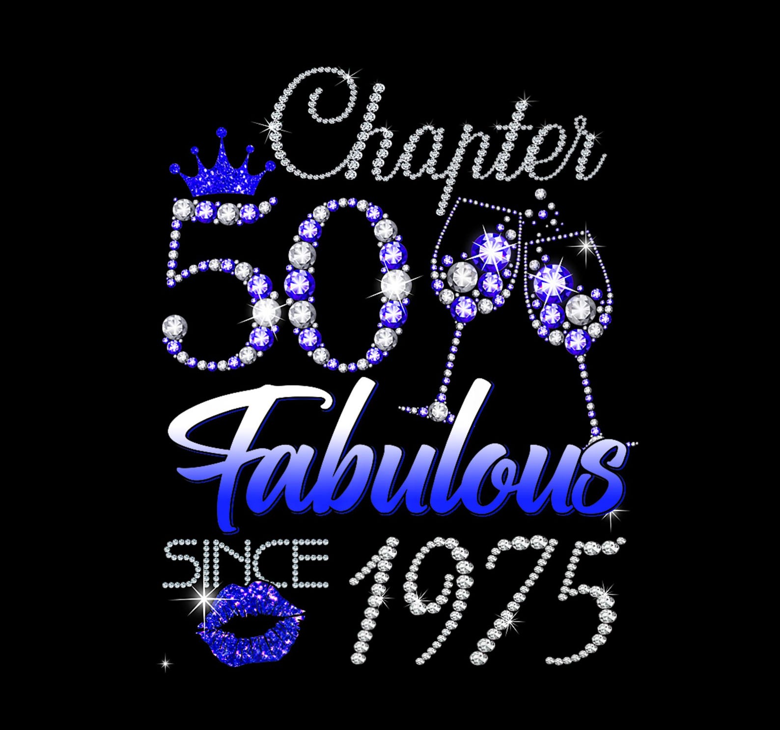 Chapter 50 Fabulous Since 1975 Png, 50th Birthday Png - Etsy