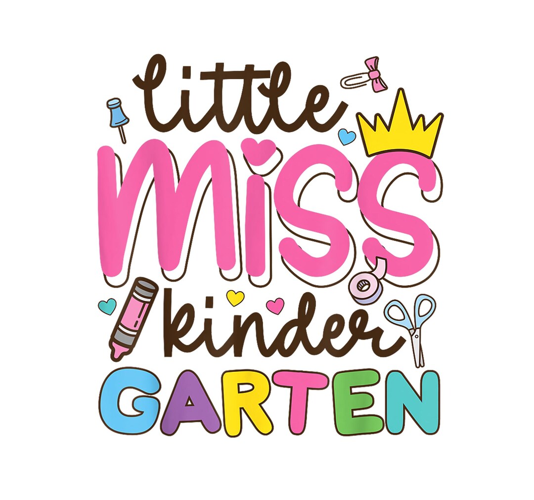 Little Miss Kindergarten Png, Back to School Png,school Shirt Design ...