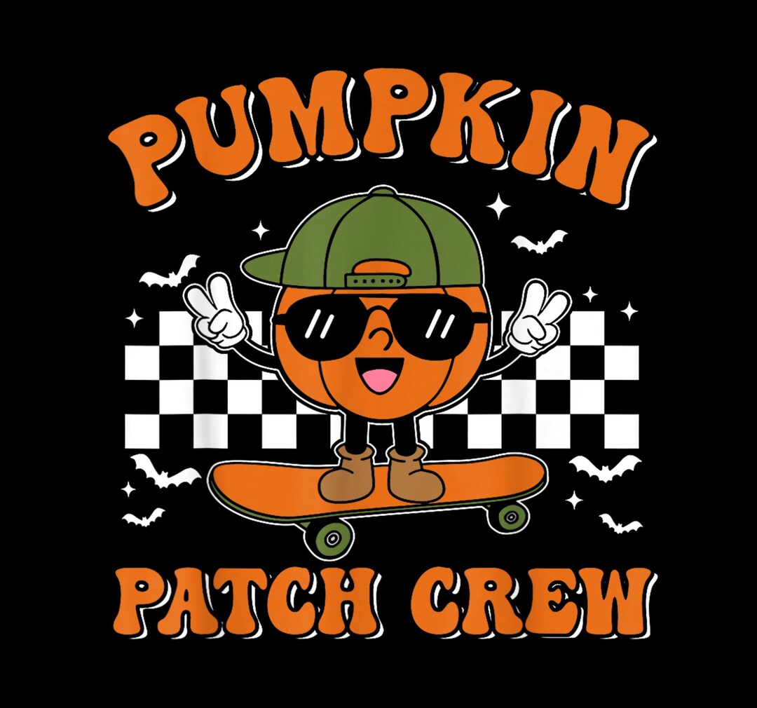 Groovy Pumpkin Patch Crew Png, Pumpkin Crew Png, Sublimation Design ...