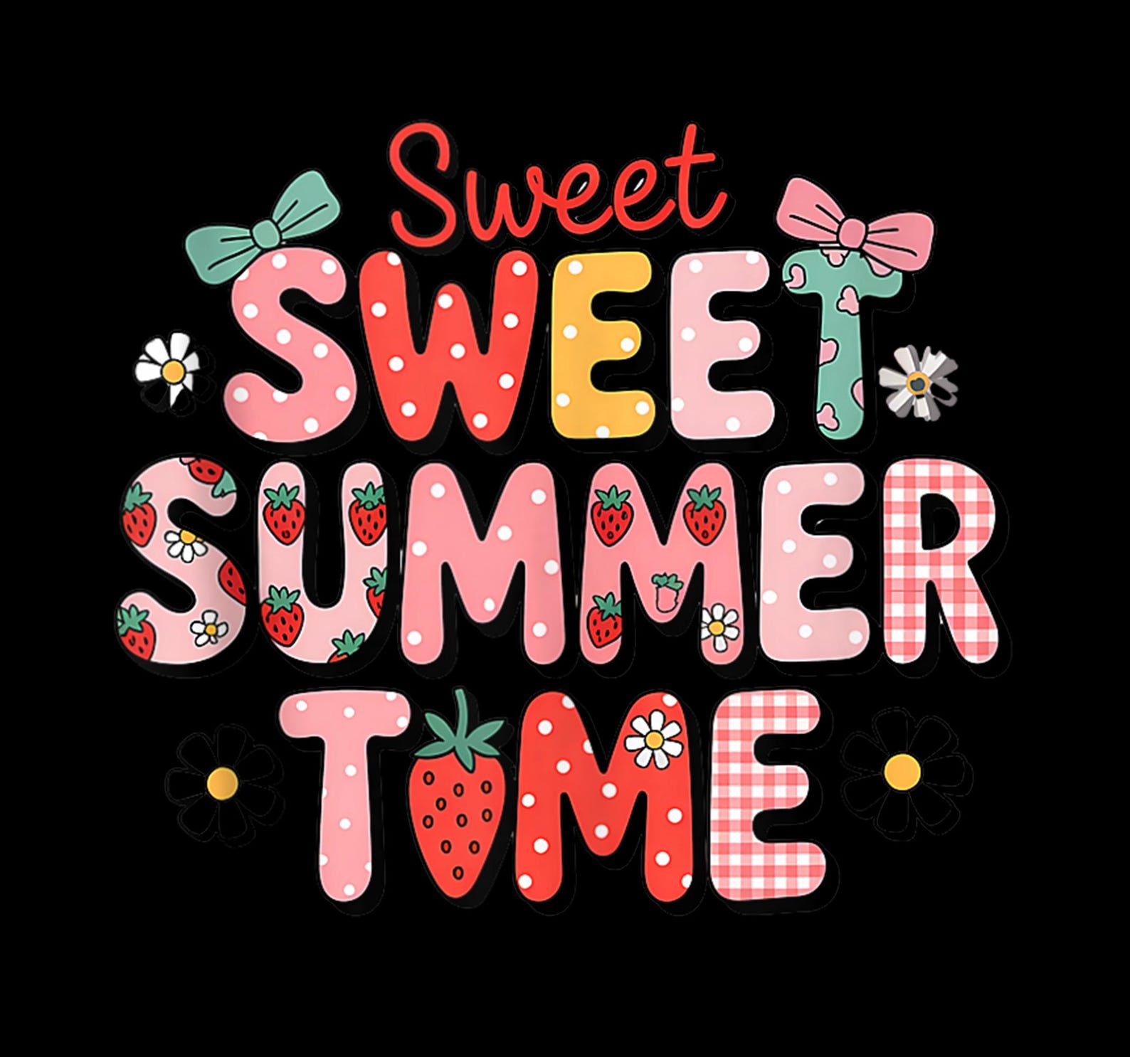 Sweet Summer Time PNG, Summer Strawberry Png, Coquette Summer Png ...