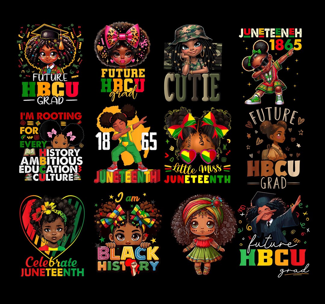 Little Miss Juneteenth PNG Bundle, Juneteenth Png, Black History Png ...