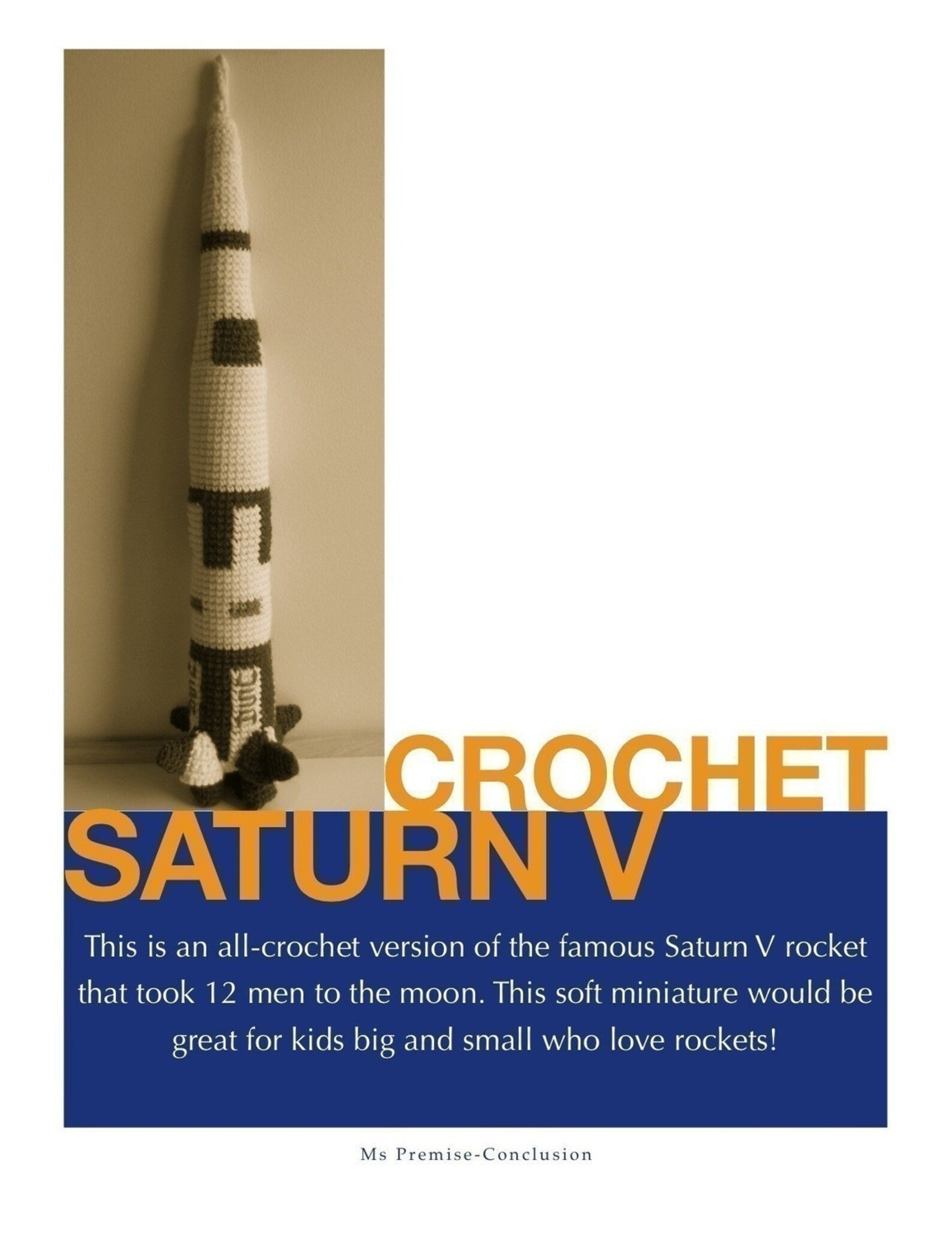 Crochet Saturn V Rocket Pattern - Etsy