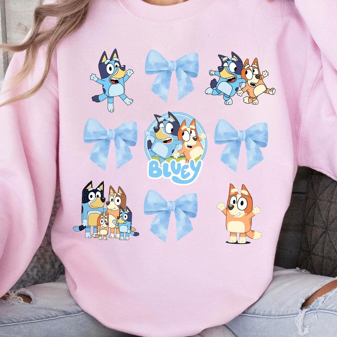 Bluey Coquette Design Digital PNG, Bluey Family PNG, Bluey Png, Bluey ...