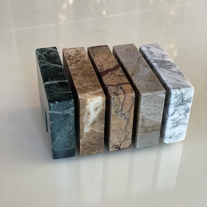 Solid Marble Phone Stand – Minimalist Desk Accessory | Handmade Stone ...