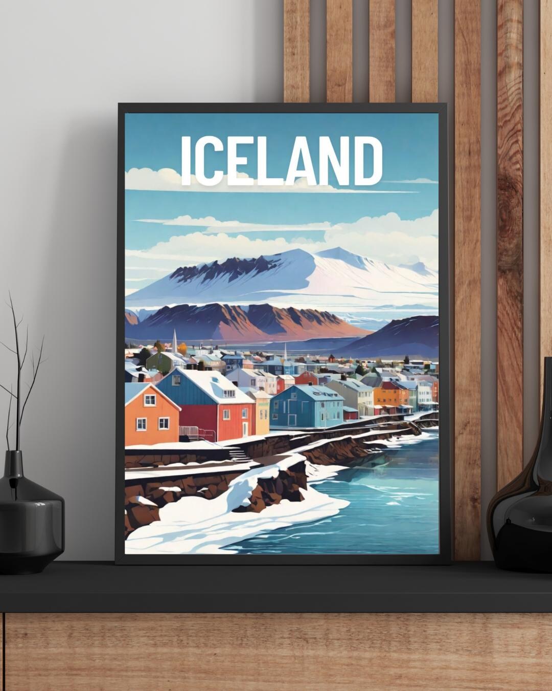 Iceland Travel Wall Art Poster Digital Download - Scenic Landscape ...