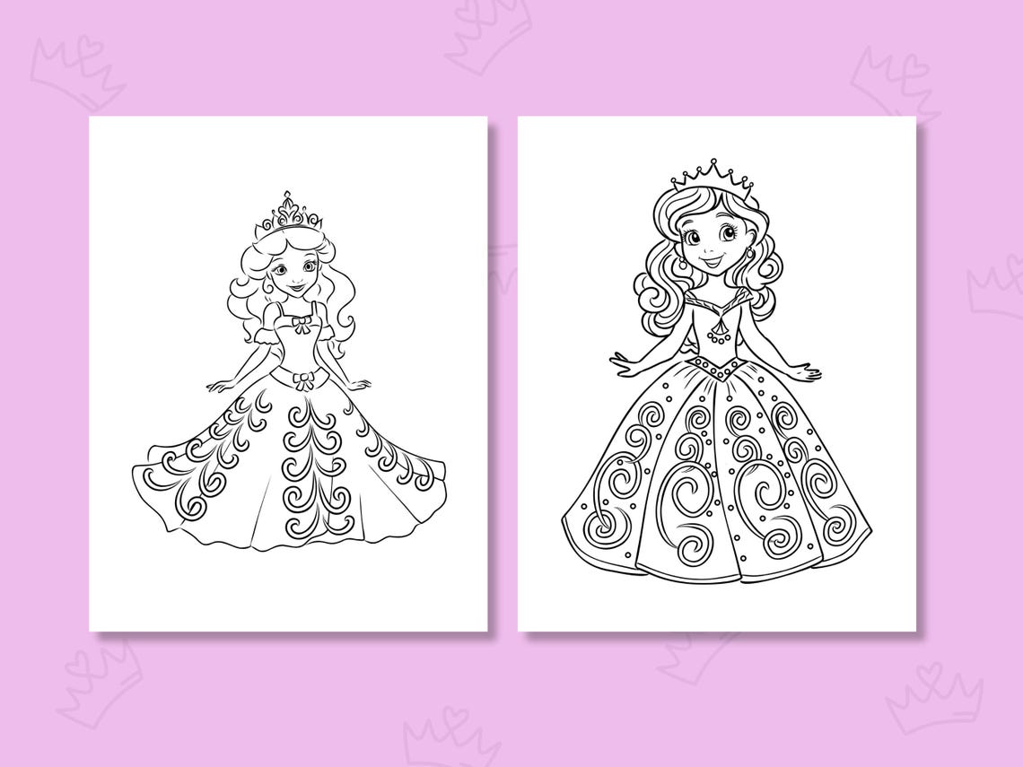65 Princess Printable Coloring Pages for Kids | Cute Princess Coloring ...