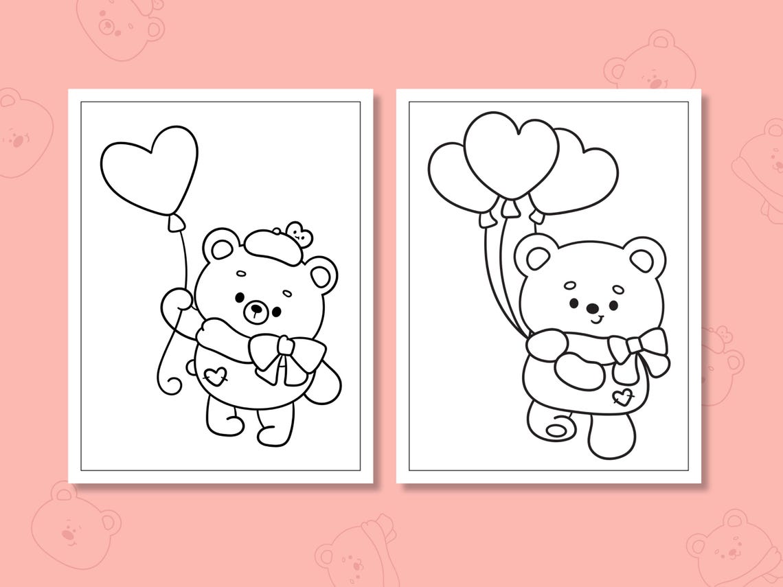 75 Cute Bear Printable Coloring Pages for Kids | Cute Bear Coloring ...