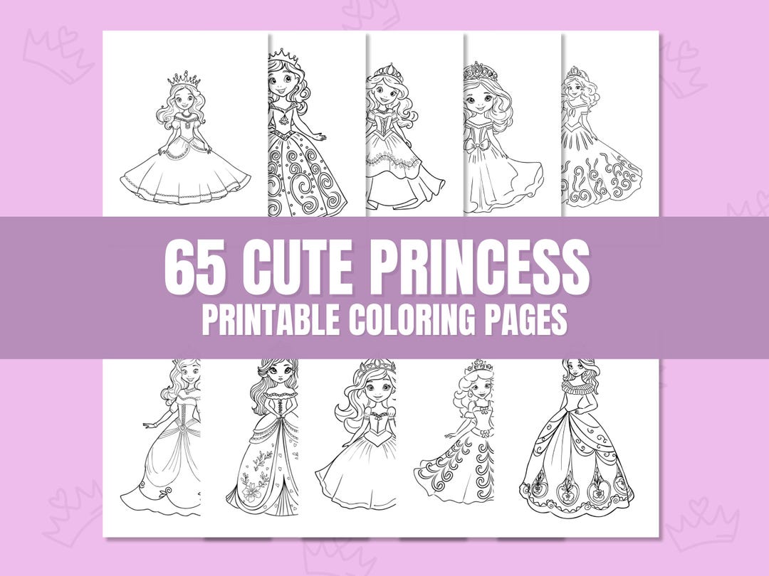 65 Princess Printable Coloring Pages for Kids | Cute Princess Coloring ...