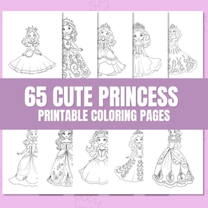 65 Princess Printable Coloring Pages for Kids | Cute Princess Coloring ...