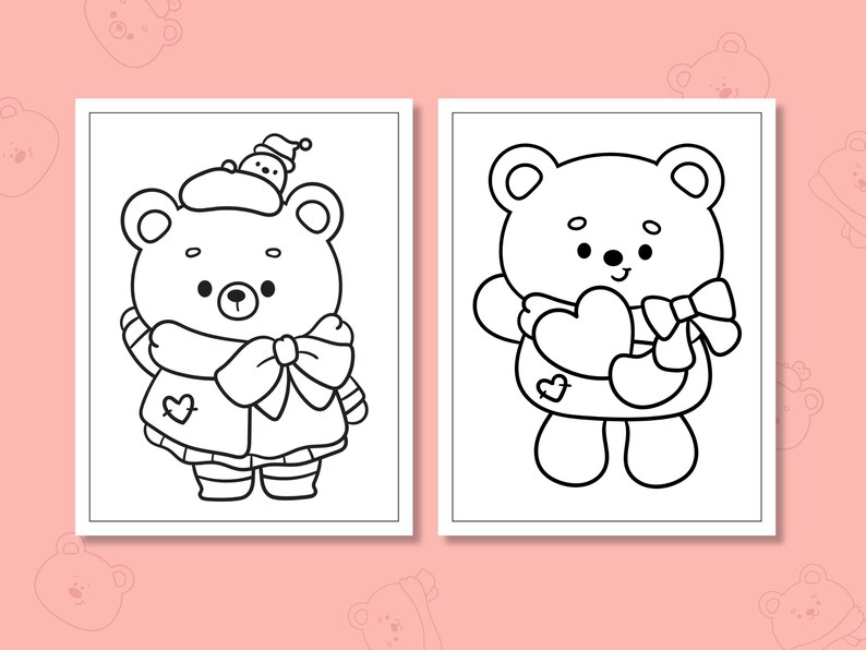 75 Cute Bear Printable Coloring Pages for Kids | Cute Bear Coloring ...