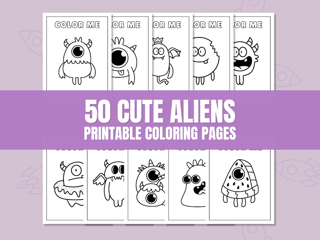 50 Cute Aliens Printable Coloring Pages for Kids | Preschool ...