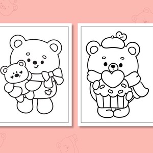 75 Cute Bear Printable Coloring Pages for Kids | Cute Bear Coloring ...