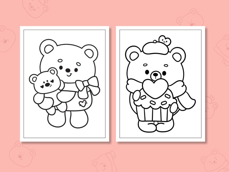 75 Cute Bear Printable Coloring Pages for Kids | Cute Bear Coloring ...