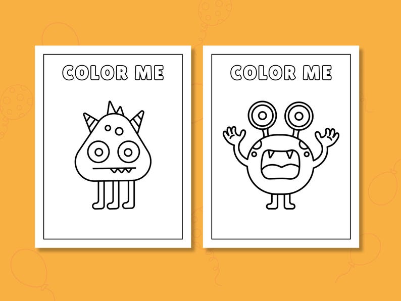 35 Cute Monster Printable Coloring Pages | Preschool & Kindergarten ...