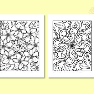 30 Floral Mandala Patterns Printable Coloring Pages | Adults and Teens ...