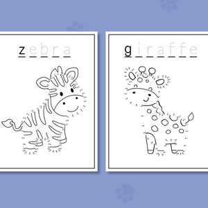 35 Cute Animals Dot to Dot Printable Coloring Pages | Animal Coloring ...
