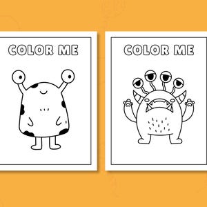 35 Cute Monster Printable Coloring Pages | Preschool & Kindergarten ...