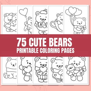 75 Cute Bear Printable Coloring Pages for Kids | Cute Bear Coloring ...