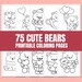 75 Cute Bear Printable Coloring Pages for Kids | Cute Bear Coloring ...