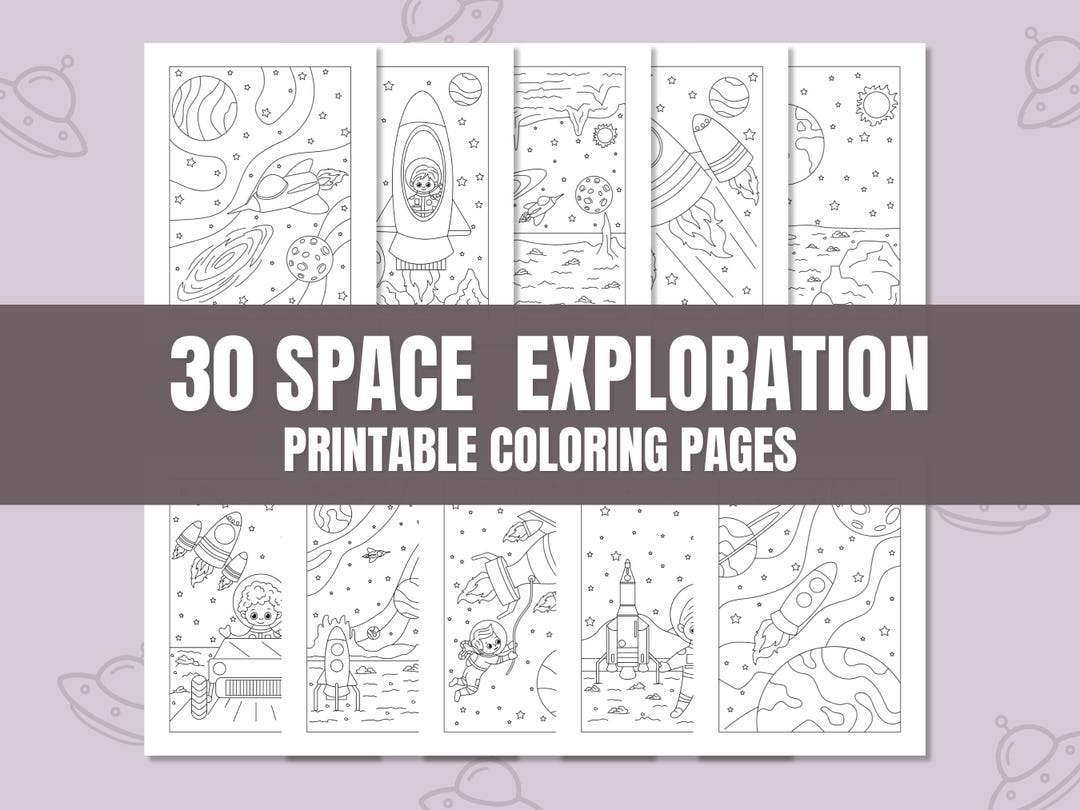 30 Space Exploration Printable Coloring Pages for Kids | Space Coloring ...