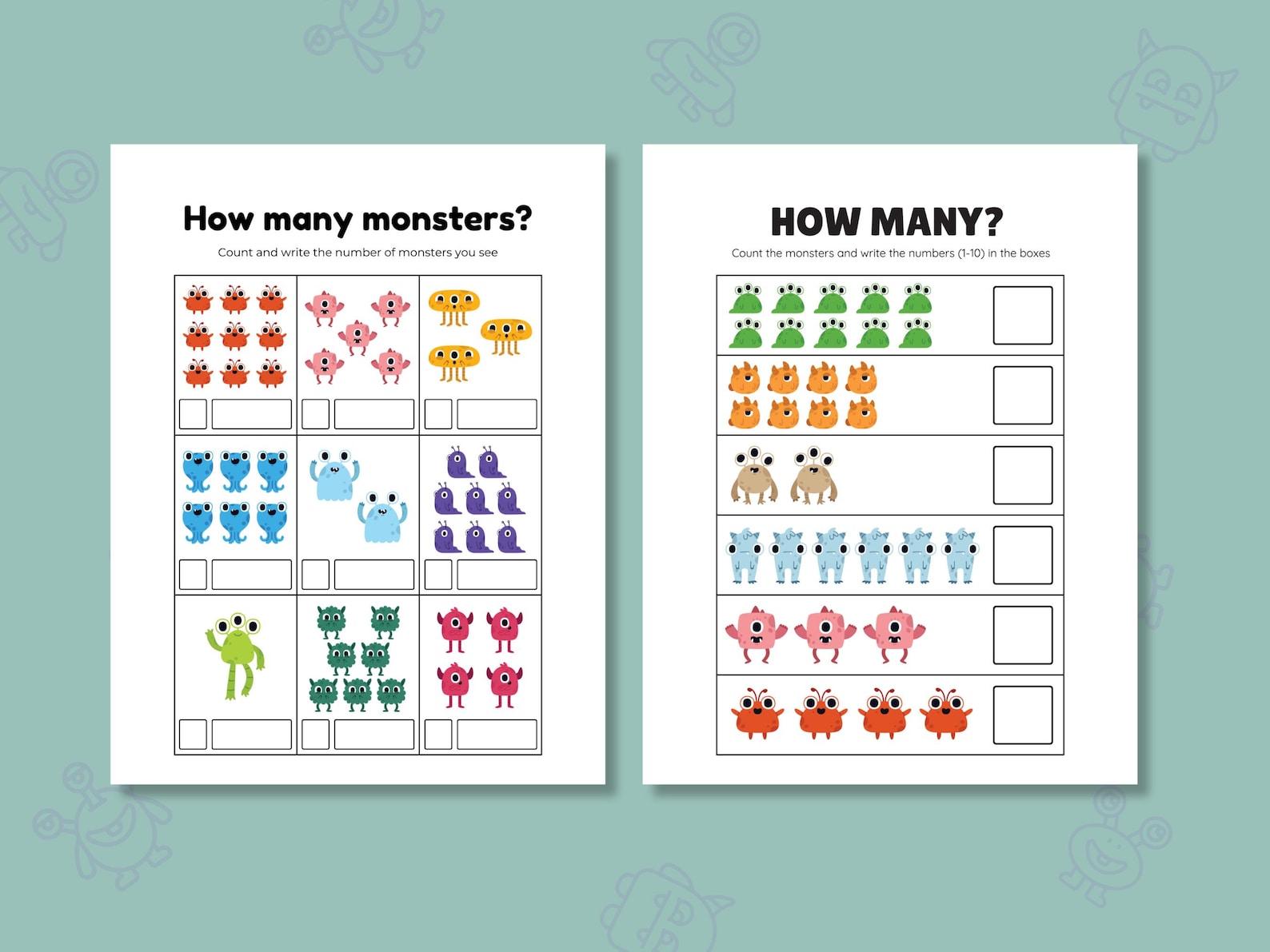 95 Monster Activity Book Printable Coloring Pages for Kids | Activity ...