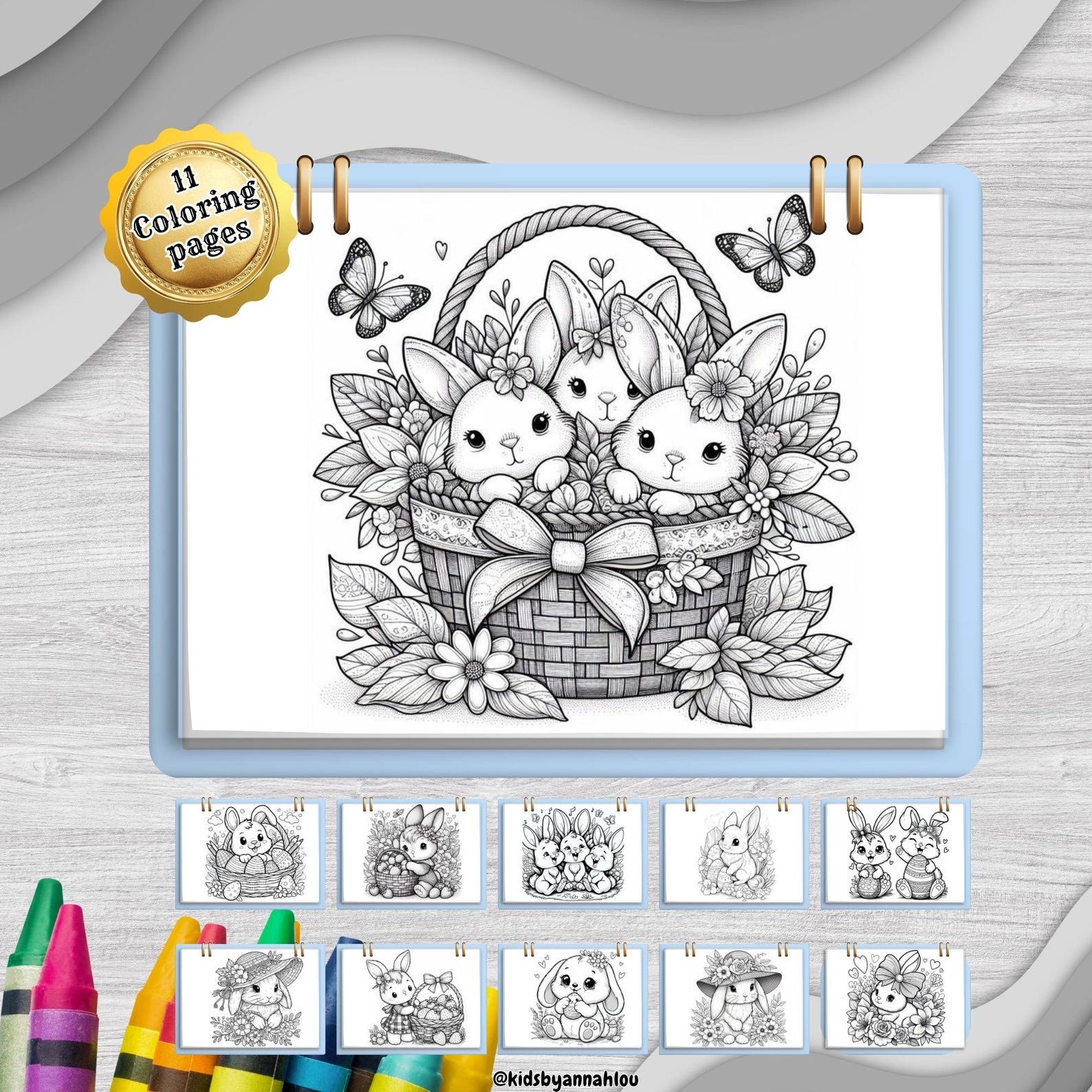 Easter Bunny Busy Book, Ready to Print Activity Book, 192 Pages, Easter ...